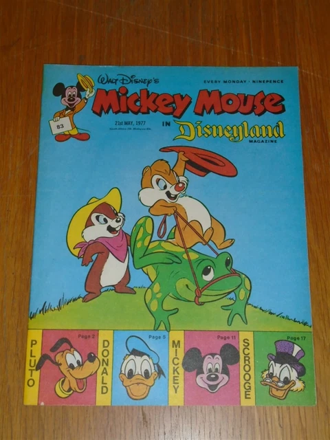 MICKEY MOUSE IN Disneyland #83 21St May 1977 British Weekly_ £4.99 ...