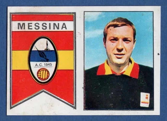 FIGURINA CALCIATORI PANINI 1965/66 - Recupero - Stemma/.. - Messina EUR ...
