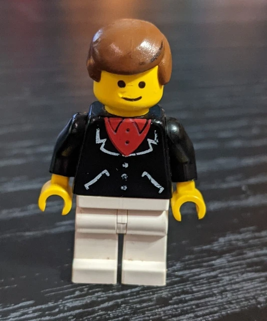 LEGO CLASSIC TOWN Male Boy Black Suit Red Shirt Black Hair £6.12 ...