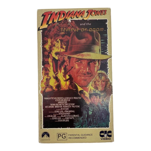 INDIANA JONES AND The Temple Of Doom CIC VHS Video Tape 1984 Untested ...