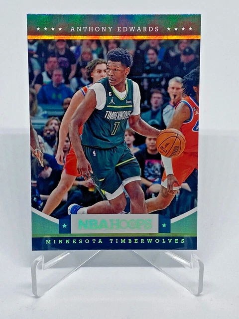 ANTHONY EDWARDS 2023-24 NBA Hoops #3 Hoops Throwback Holo Timberwolves ...