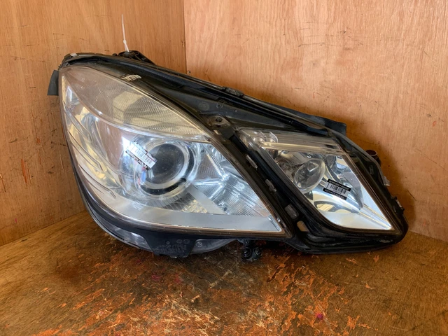 MERCEDES E-CLASS HEADLIGHT Drivers Right Off Side W212 Xenon 09-13 ...