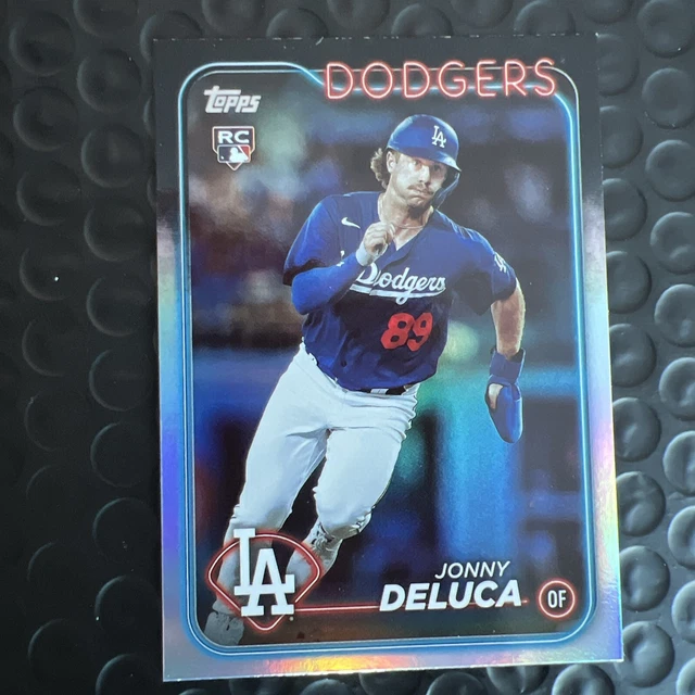 FEUILLE ARC-EN-CIEL DE baseball 2024 Topps 233 Jonny Deluca RC Los ...