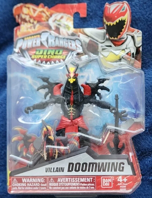 POWER RANGERS RARE Villain DOOMWING Dino Super Charge Bandai 5" Figure ...