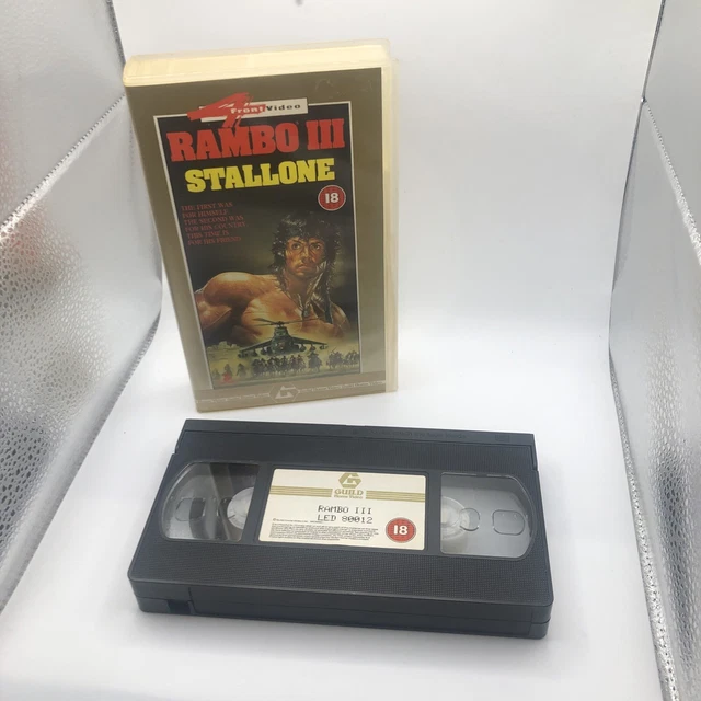 RAMBO III SYLVESTER Stallone Cert 18 VHS Film £10.49 - PicClick UK