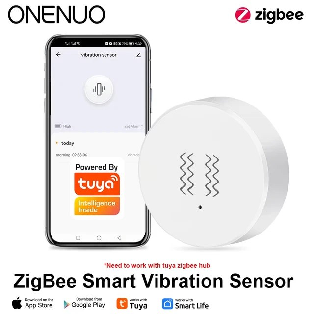 ZIGBE VIBRATION SENSOR Detection Sensor Tuya Smart Life App ...