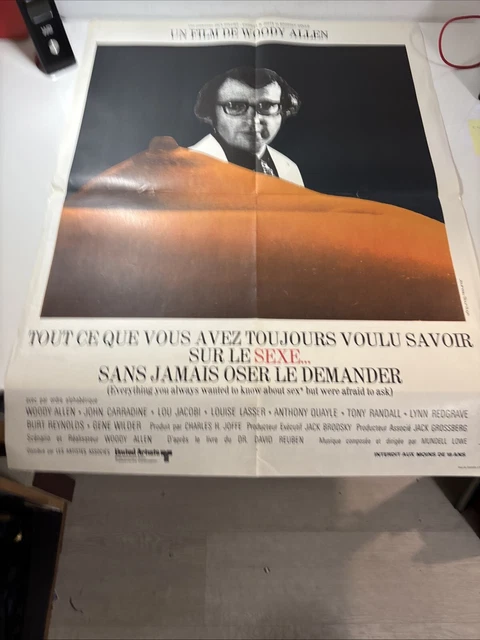 AFFICHE DE CINEMA Tous Ce Que Vous Avez Toujours Voulu Savoir Sur Le ...