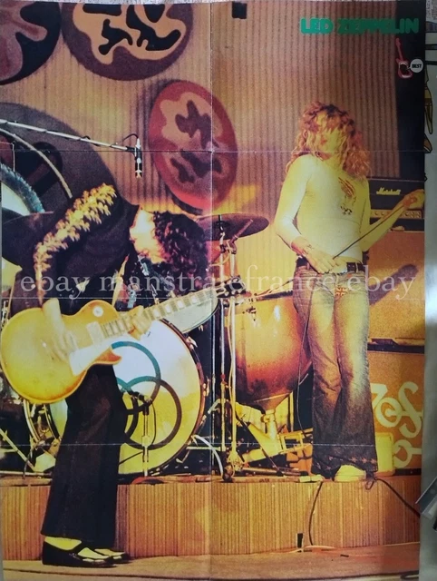 LED ZEPPELIN JIMMY Page Robert Plant Bill Wyman Poster France 1970s EUR 100,00 - PicClick FR