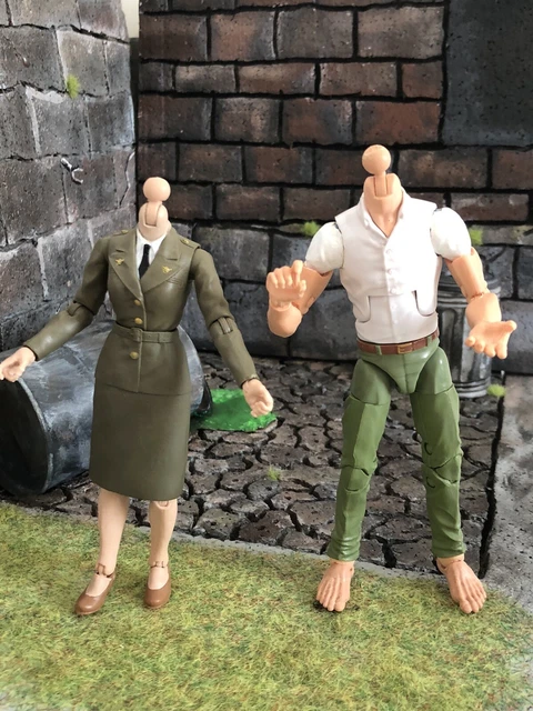 MARVEL LEGENDS STEVE Rodgers & Peggy Carter custom Figure Body Fodder ...