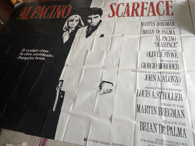 SCARFACE AL PACINO Brian De Palma 1983 Affiche Poster 4x3 M Giant ...