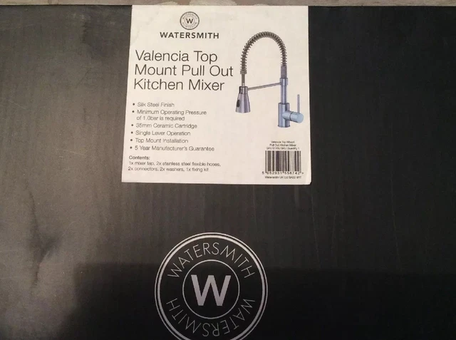 NEW BOXED WATERSMITH Heritage Valencia Pull-Out Spray Mono Mixer ...