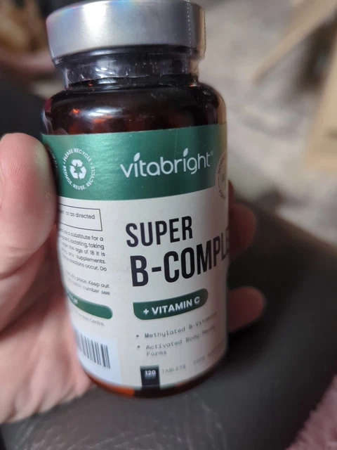 VITAMIN B COMPLEX High Strength Tablets - All Activated & Methylated B ...