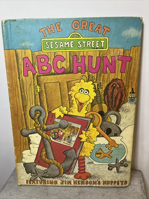 VINTAGE SESAME STREET Book The Great Sesame Street ABC Hunt / Hard ...