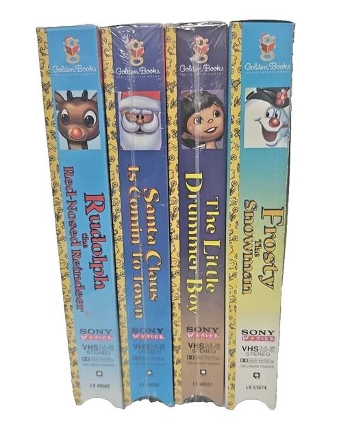 2001 GOLDEN BOOKS Holiday Classics Collection Christmas Cartoon VHS Box ...