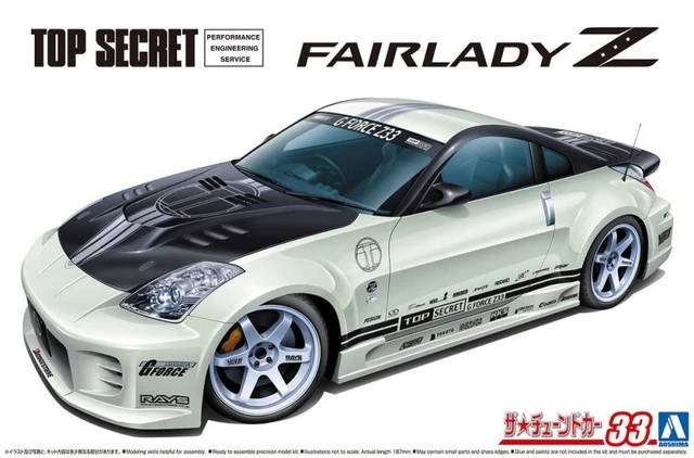 AOSHIMA 05364 1/24 The Tuned Model Car Kit Top Secret Nissan Fairlady Z Z33 350Z $40.90 ...