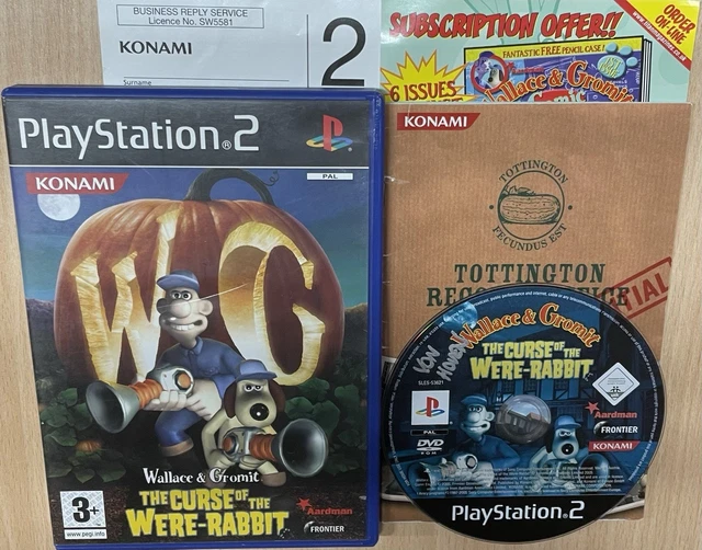WALLACE & GROMIT Curse of the Were Rabbit PS2 2005 Game 100% Complete ...