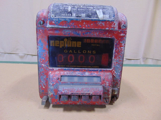VINTAGE NEPTUNE MODEL 432 Direct Reading Register Fuel Gas Oil Flow ...