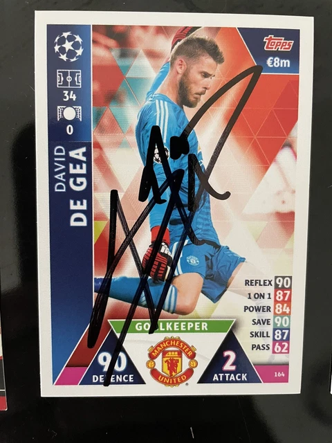 MATCH ATTAX DAVID De Gea Manchester United Signed £2.20 - PicClick UK