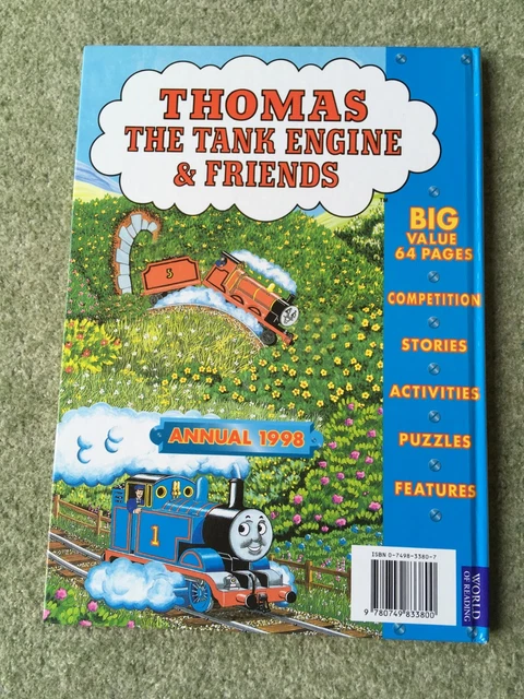 THOMAS THE TANK Engine and Friends Hardback Annual 1998 £4.99 - PicClick UK