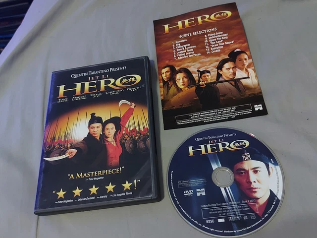 HERO (DVD, 2002) Quentin Tarantino Presents, Jet Li, Maggie Cheung, Donnie Yen $1.00 - PicClick CA