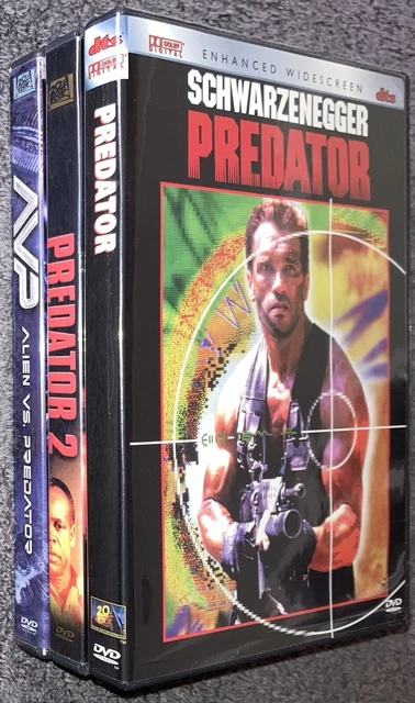 PREDATOR/PREDATOR 2/ALIEN VS Predator DVD Arnold Schawzenegger Sci-fi ...