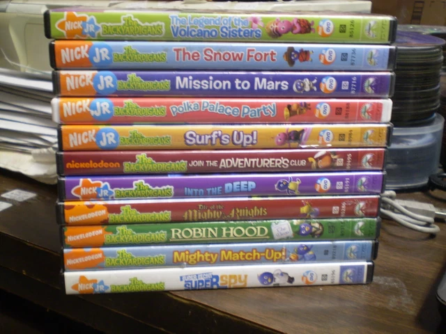 (11) NICK JR. The Backyardigans Children's DVD Lot: Snow Fort Surf's Up ...