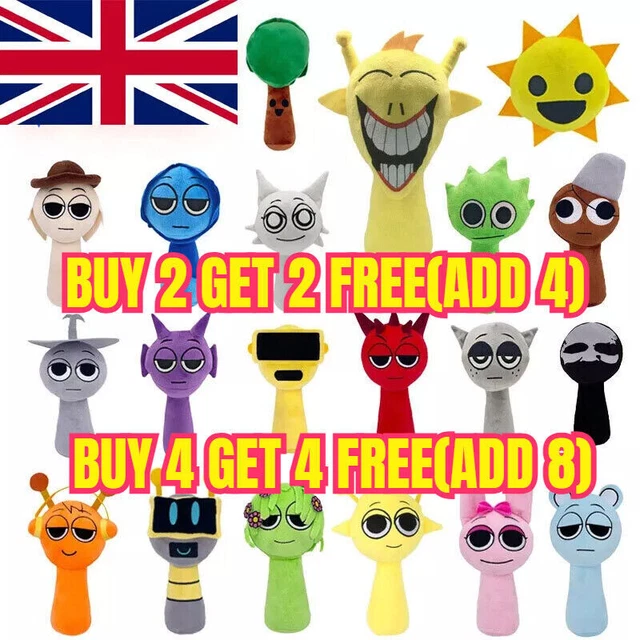 SPRUNKI PLUSH TOY Simon Oren Winda Sprunki Character Doll Plush Toy ...