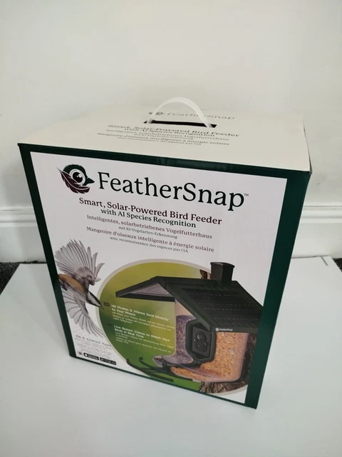 NEW FEATHERSNAPCAM SMART, solar-powered bird feeder with AI species ...