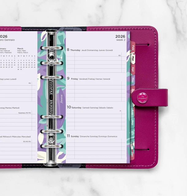 FILOFAX SYSTEM ORGANIZER Refill, 2026, January Start, Bible Weekly ...