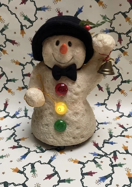 VINTAGE CHRISTMAS ANIMATED Musical Snowman Singing Frosty The Snowman ...