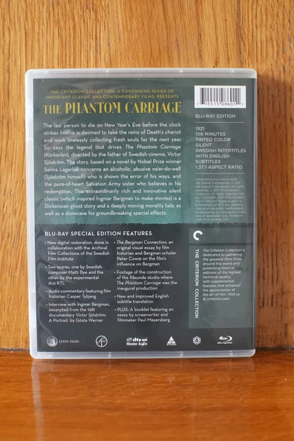 THE PHANTOM CARRIAGE Criterion Blu-ray Silent Classic Horror Ghoststory ...