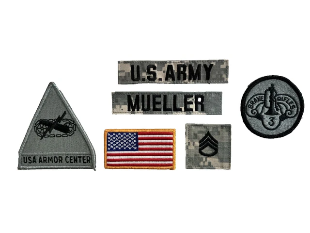 6 US ARMY patch Usa Armor Center 3rd ACR Ucp Digital Acu Flagge SSGT ...