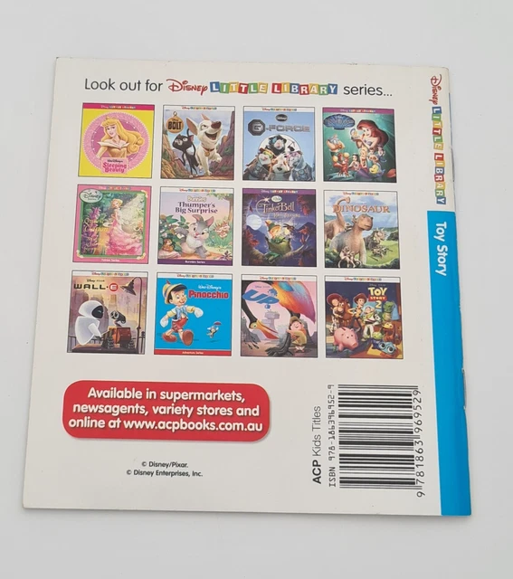 DISNEY PIXAR LITTLE Library Book Toy Story 1 & 2 Paperbacks Tracked ...