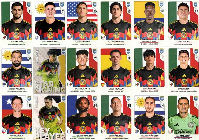 PANINI FIFA 365 2026 All 18 Sticker Team Club América EUR 5,00 ...
