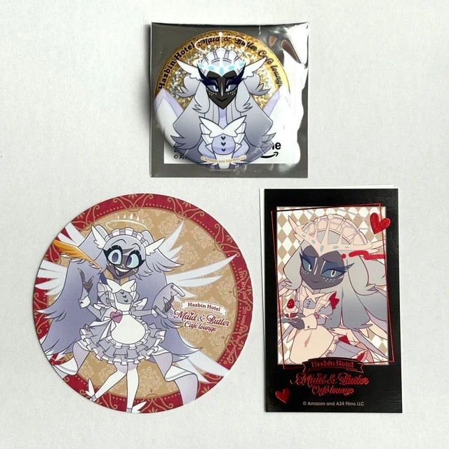 BIENVENUE À HAZBIN Hotel Animate Cafe Emily Sera Pinback Button Card ...