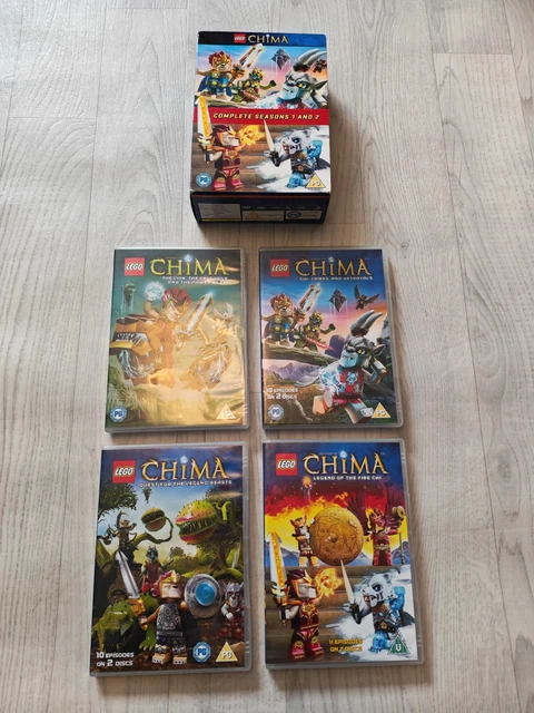 LEGO LEGENDS OF CHIMA COMPLETE SERIES SEASONS 1 & 2 - 8 DISC DVD BOX ...