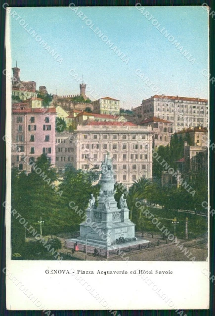 GENOVA CITTÀ PIAZZA Acquaverde cartolina WX3053 EUR 7,00 - PicClick IT