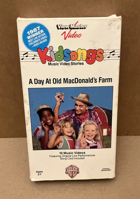 1985 WARNER BROS. Kidsongs A Day at Old MacDonald's Farm VHS View ...