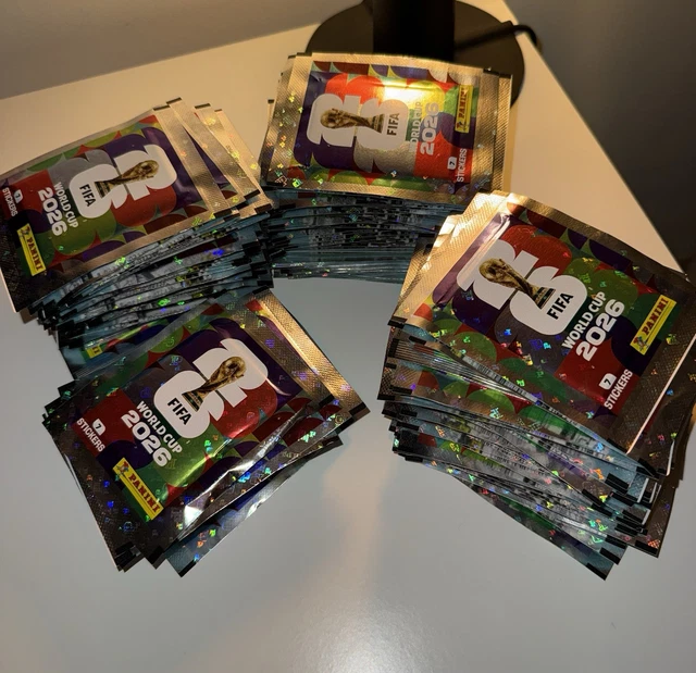 PANINI FIFA WORLD Cup 2026 Sticker Bundle X174 Packs Sealed Brand New ...
