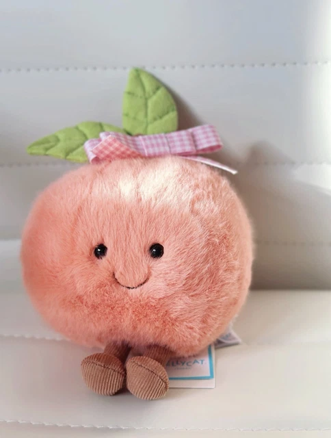JELLY PEACH FUZZY Peach New with tags 15cm £12.64 - PicClick UK