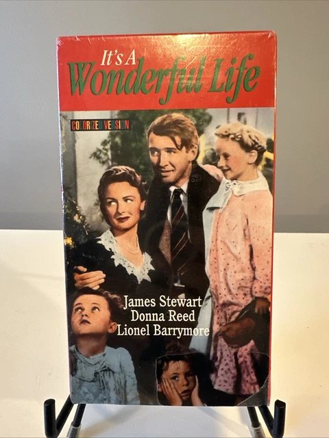 ITS A WONDERFUL Life (VHS) 1946 Colorized Version James Stewart NEW ...