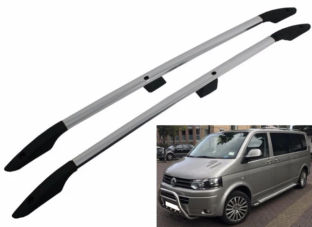 ROOF RAILS ALUMINUM Vw Transporter Caravelle Multivan Bus T5 Long New £ ...
