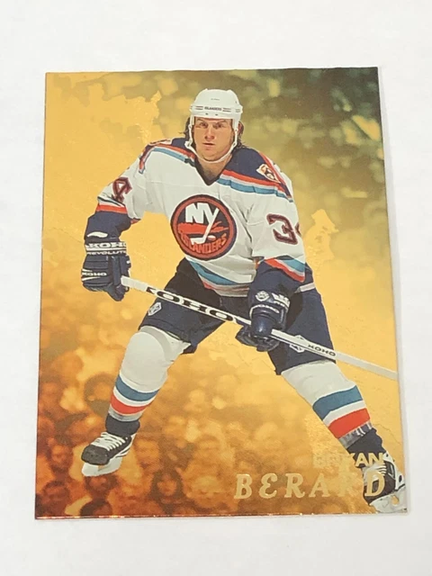 CARTE PARALLÈLE OR Bryan Berard 1998-99 Be A Player #85 Islanders de ...