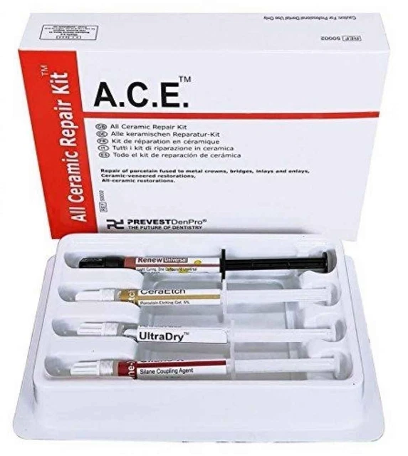 DENTAL A.C.E CERAMIC Repair Kit for intraoral repairs of ceramic and ...