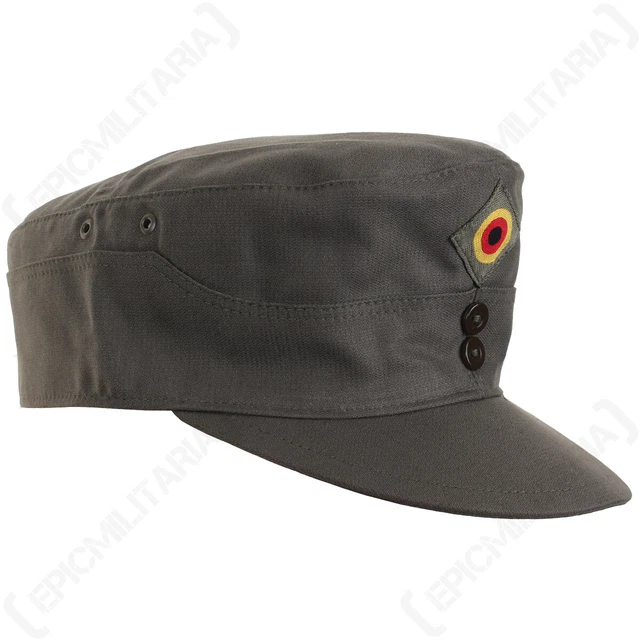 MOLESKIN GERMAN DURABLE Cotton Army Cap With Bundeswehr Cockade- Olive ...