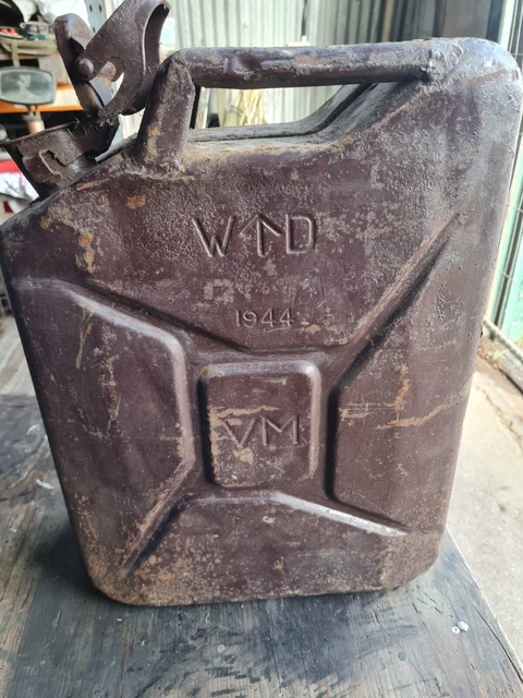 VINTAGE WW2 MILITARY metal jerry can dated 1944 £55.82 - PicClick UK
