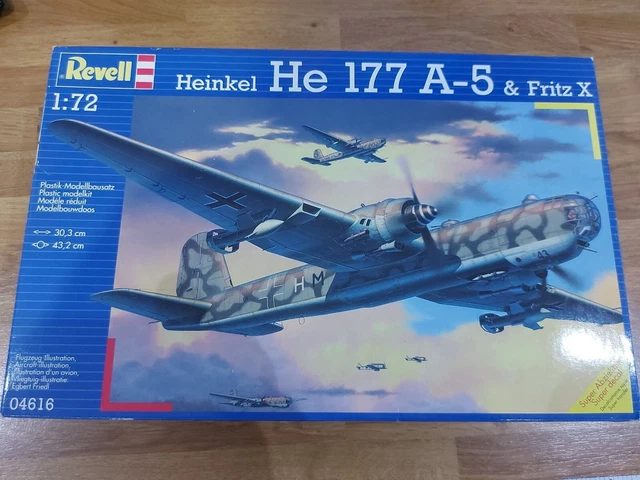 REVELL 04616 HEINKEL He 177 A-5 & FRITZ X 1/72 Model Aircraft Kit EUR ...
