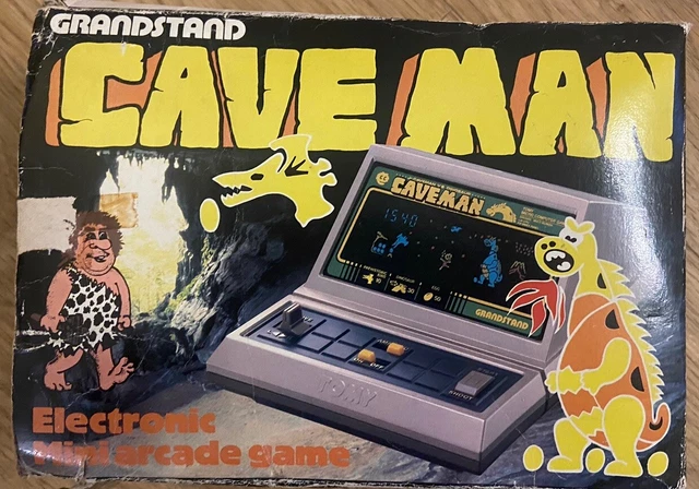 RARE VINTAGE 1980S Tomy Caveman Vs Dinosaur Grandstand Electronic Game ...