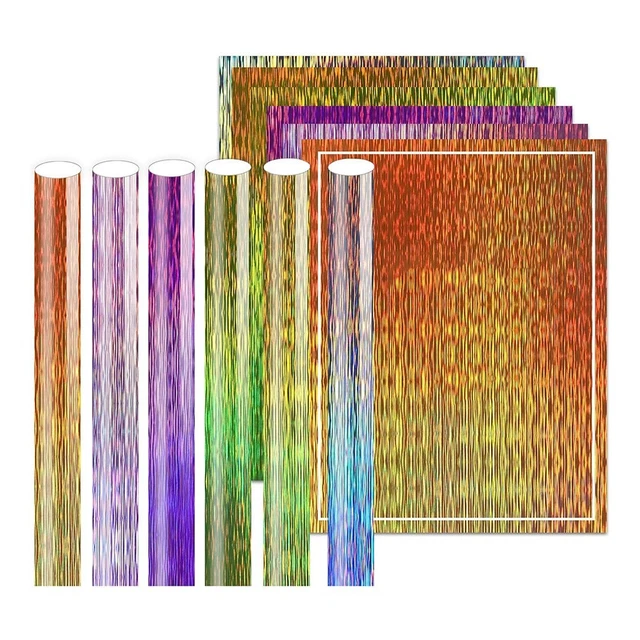 GEBÜRSTETES HOLOGRAFISCHES VINYL-PERMANENT-VINYL, Selbstklebende ...