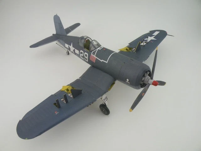 1:33 SCALE VOUGHT F4U-1A Corsair Fighter Aircraft DIY Handcraft Paper ...